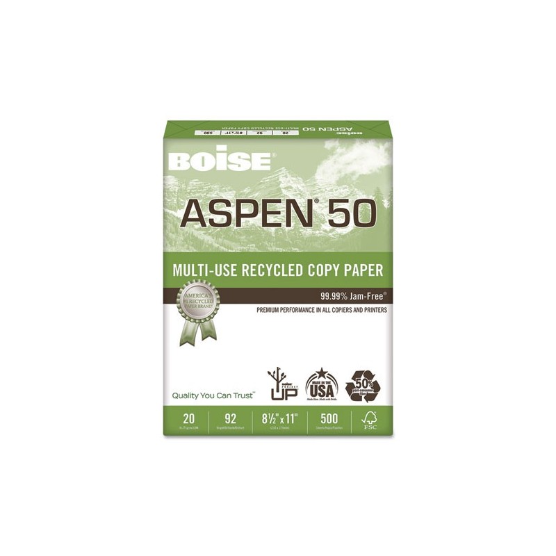 Boise ASPEN 50 Multi-Use Recycled Paper