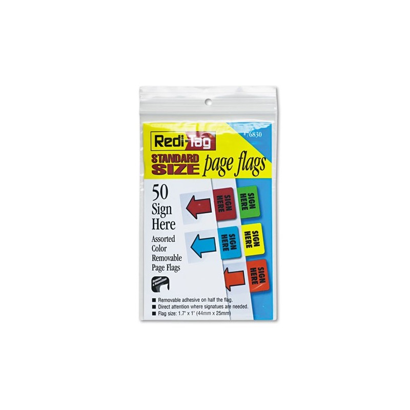Redi-Tag Removable/Reusable Standard Page Flags Value Pack
