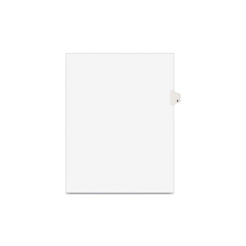 Avery Preprinted Legal Exhibit Index Tab Dividers with Black and White Tabs