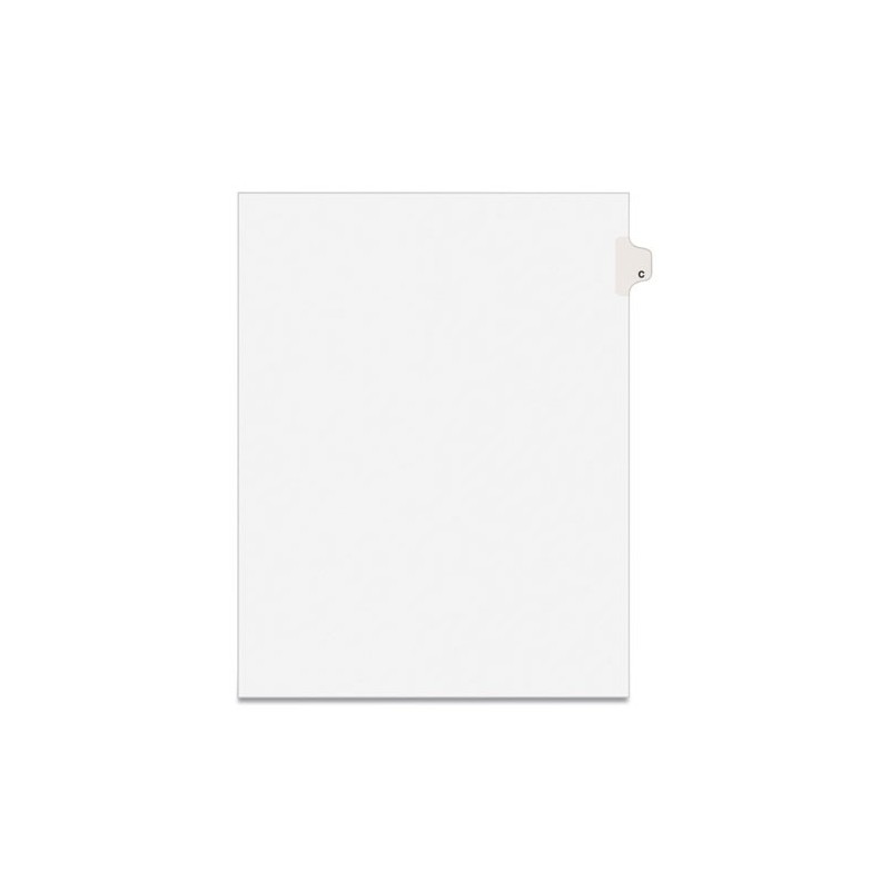 Avery Preprinted Legal Exhibit Index Tab Dividers with Black and White Tabs