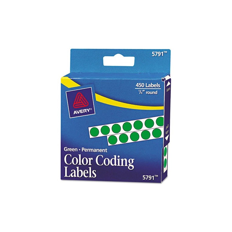 Avery Handwrite-Only Self-Adhesive Removable Round Color-Coding Labels ...