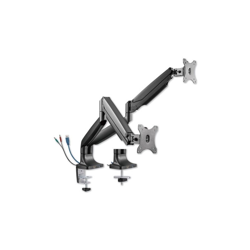 Alera AdaptivErgo Heavy-Duty Articulating Monitor Arm with USB