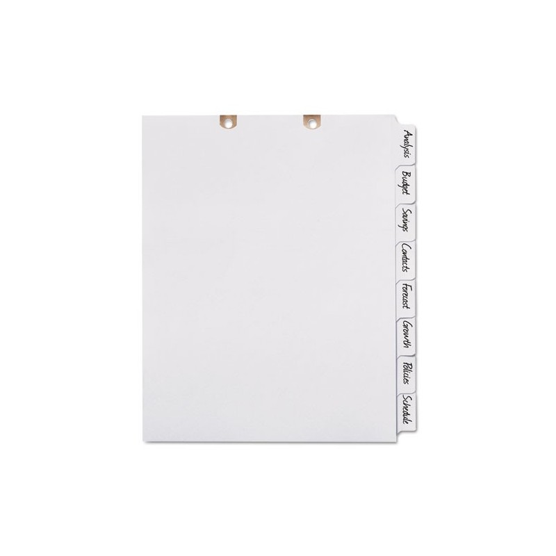 Avery Write & Erase Tab Dividers for Classification Folders