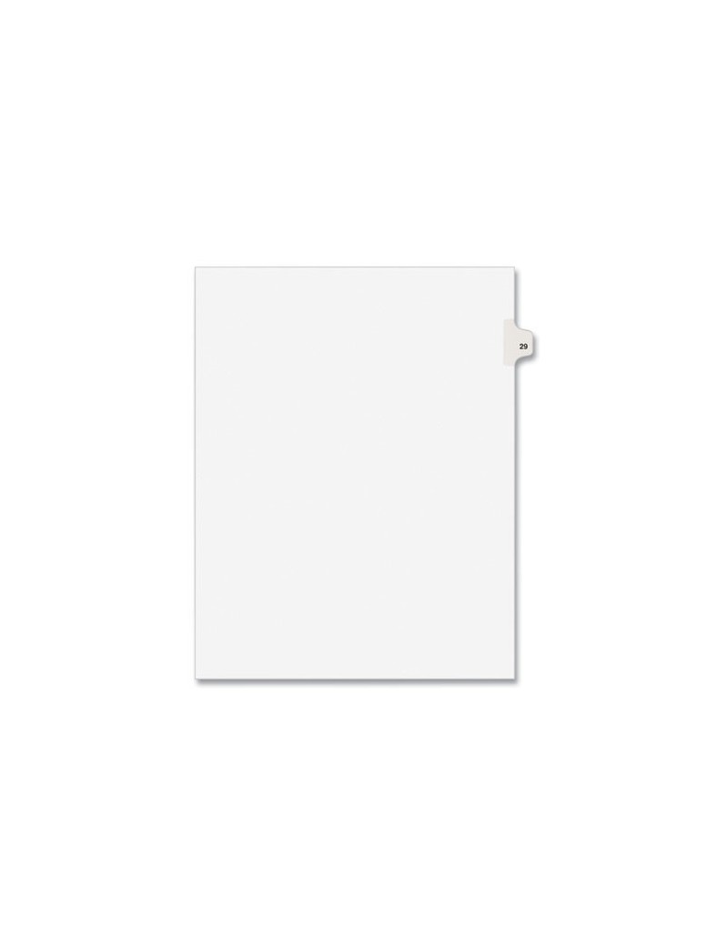 Avery Preprinted Legal Exhibit Index Tab Dividers with Black and White Tabs
