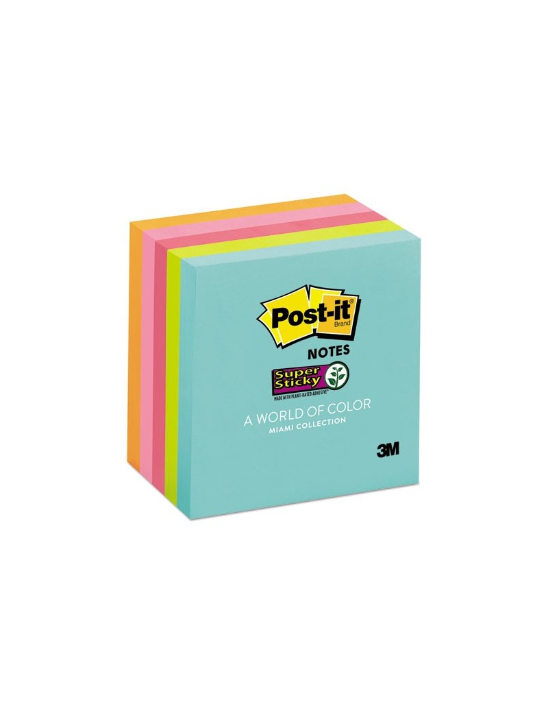 Post-it Notes Super Sticky Pads in Miami Colors