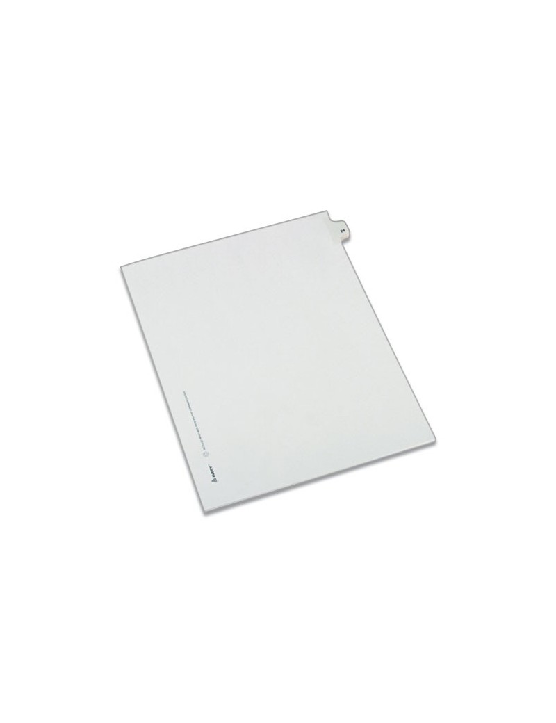 Avery Preprinted Legal Exhibit Index Tab Dividers with Black and White Tabs