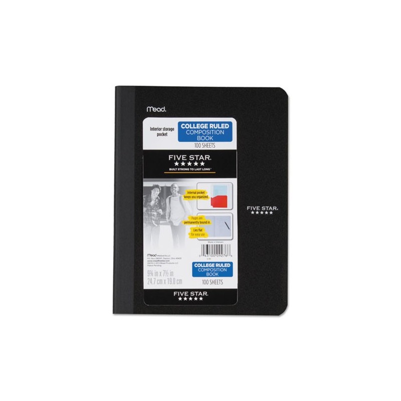 Five Star Poly Composition Book with Pockets