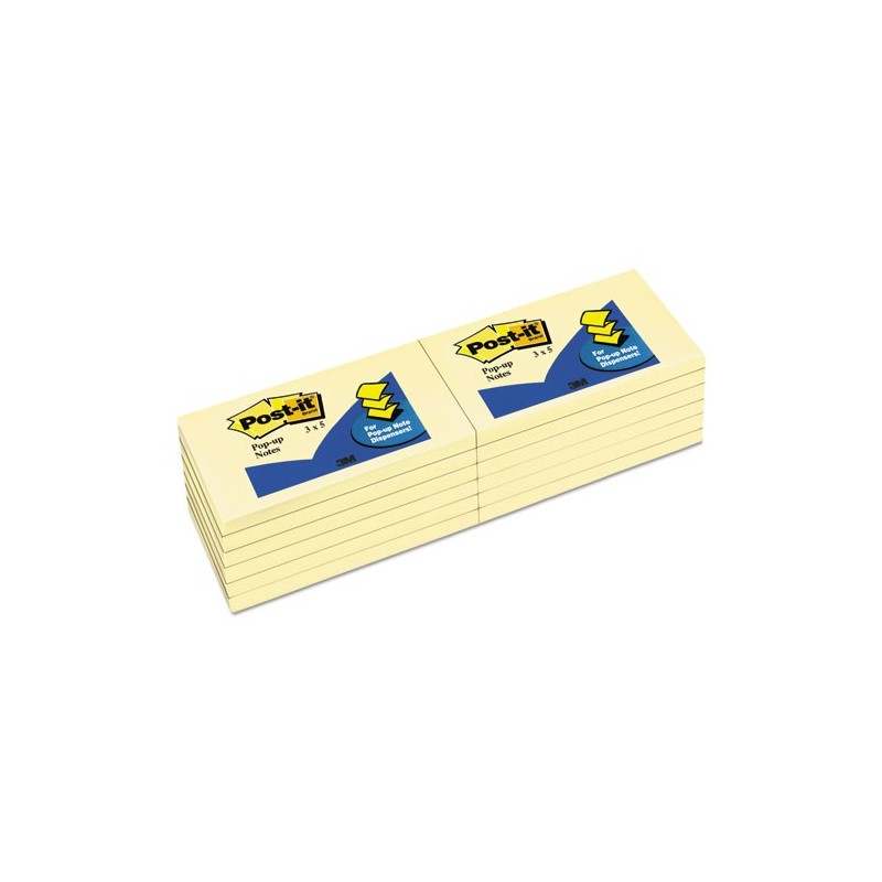 Post-it Pop-up Notes Original Canary Yellow Pop-up Refill