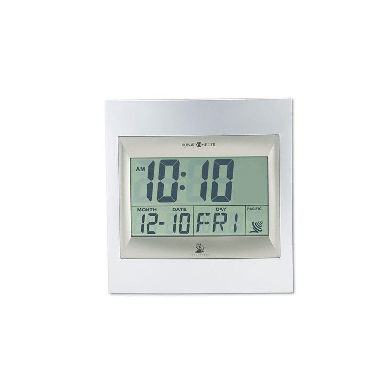 Howard Miller TechTime II Radio-Controlled LCD Wall or Table Alarm Clock Howard Miller TechTime II Radio-Controlled LCD Wall or Table Alarm Clock