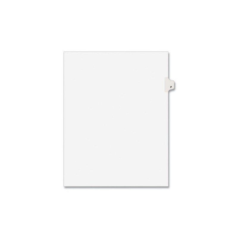 Avery Preprinted Legal Exhibit Index Tab Dividers with Black and White Tabs
