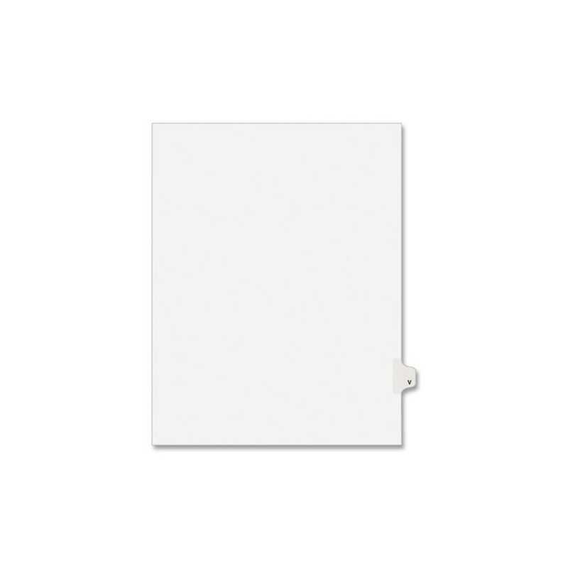 Avery Preprinted Legal Exhibit Index Tab Dividers with Black and White Tabs