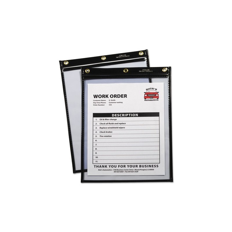 C-Line Heavy-Duty Super Heavyweight Plus Stitched Shop Ticket Holders