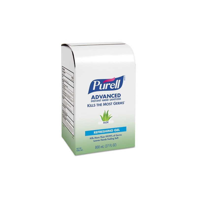PURELL Instant Hand Sanitizer Refill for 800-mL Bag-in-Box Dispenser