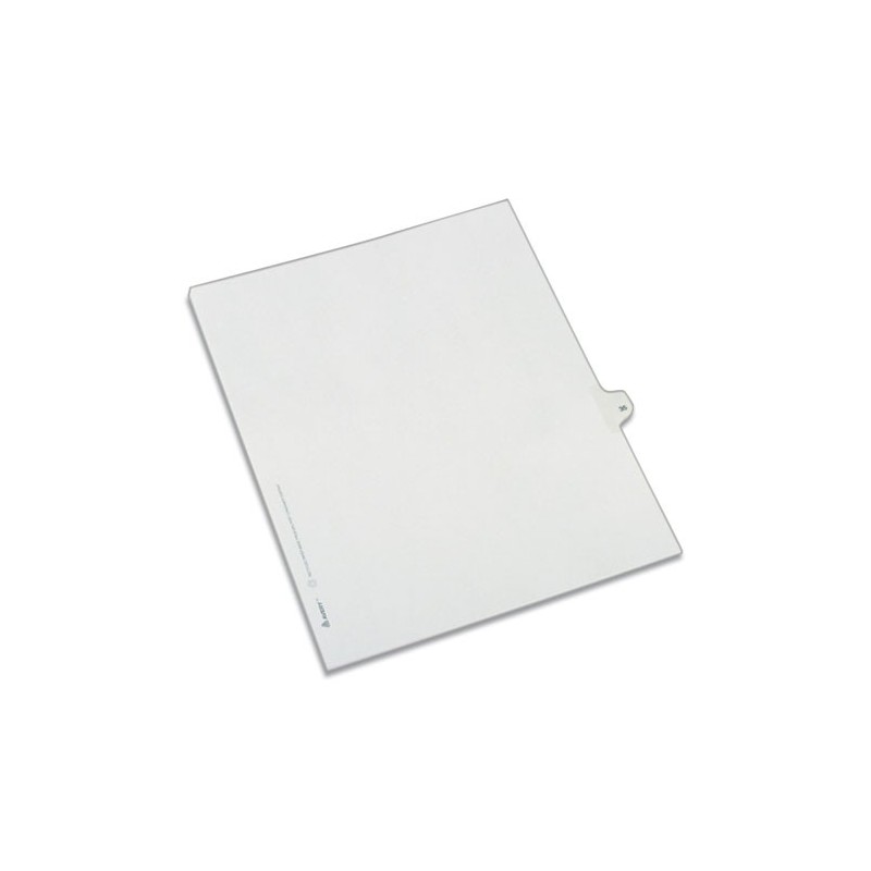 Avery Preprinted Legal Exhibit Index Tab Dividers with Black and White Tabs