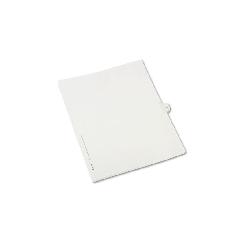 Avery Preprinted Legal Exhibit Index Tab Dividers with Black and White Tabs