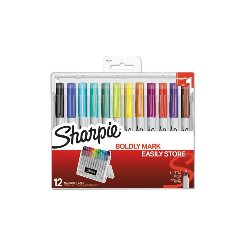 Sharpie Permanent Markers with Storage Case
