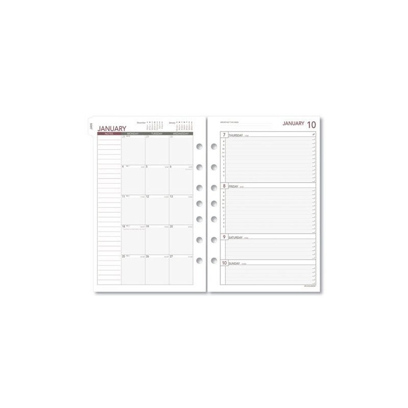 AT-A-GLANCE Day Runner Weekly Planning Pages Refill